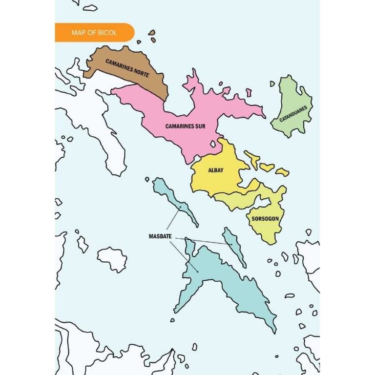 Printable Activity Maps, 18 Regions of the Philippines